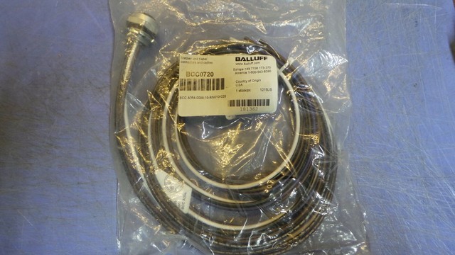 4 - Balluff BCC0720 Cable set. 4 wires Black Brown Blue White for sale ...
