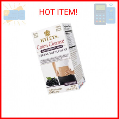 HYLEYS Colon Cleanse Tea Blackberry Flavor - 25 Tea Bags (1 Pack) | eBay