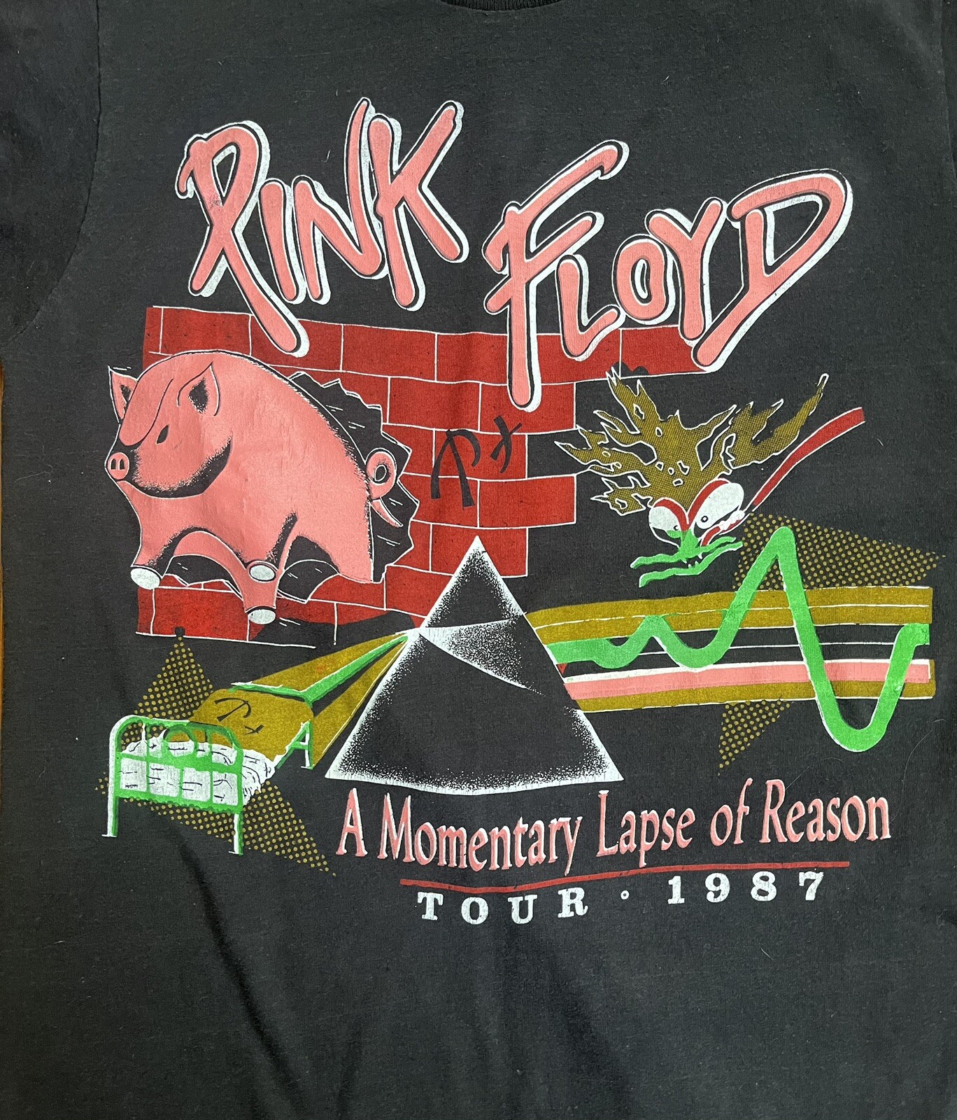 Vintage 1987 Pink Floyd A Momentary Lapse Of Reason Tour Shirt Mens M | eBay