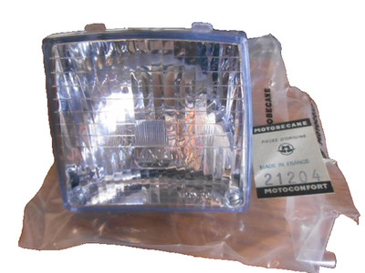 NOS Motoconfort Motobecane Mobylette Headlight Head Light Lens Housing ...