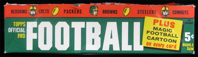 1960 Topps Football RARE Empty Wax Pack Display Box 5c Set Bazooka Gum ...