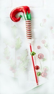 21.75" Whimsical ELF LEG PICK Oh What Fun CHRISTMAS RAZ Imports 4116362 ...