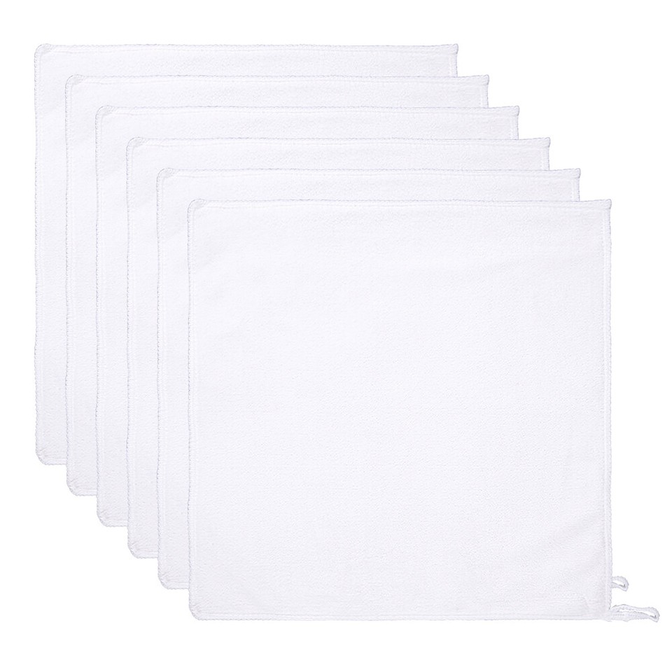 Wash Cloth Towel Set 12x12 Microfiber Blend Bulk Pack 6 12 24 Washcloth ...