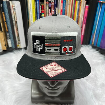 NINTENDO NES JOYSTICK / CONTROLLER BLACK SNAPBACK HAT "NWT" | eBay