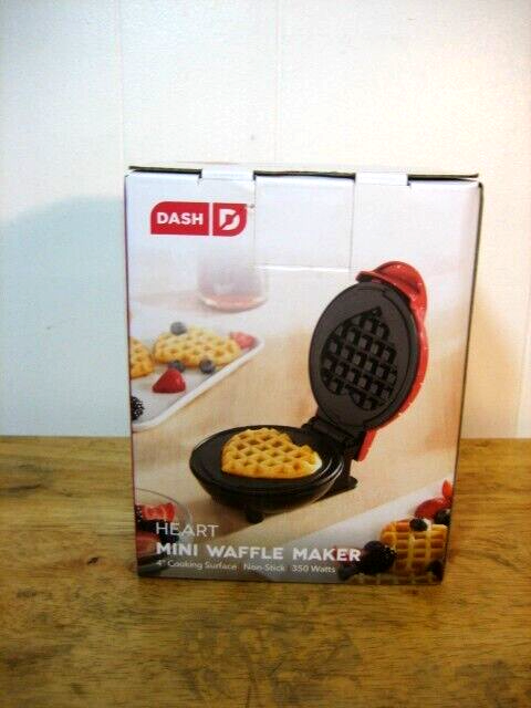 DASH Mini Waffle Heart Maker Machine for Individuals Paninis Hash Browns 4 In. | eBay