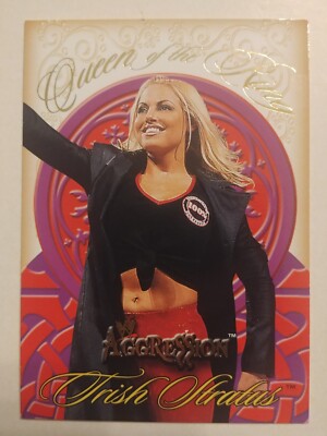 2003 Fleer WWE Aggression Queen of the Ring Trish Stratus #8QR Insert ...