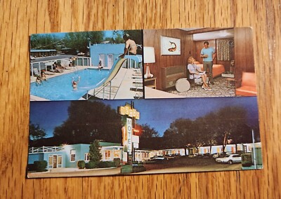 Vintage Postcard Mecca Motel, Coronado, California 1940s Unposted pool ...