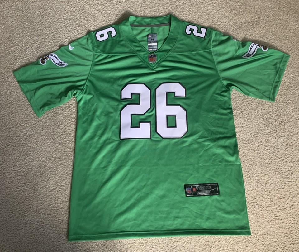 NWT Nike Philadelphia Eagles Saquon Barkley Kelly Green Jersey Size ...