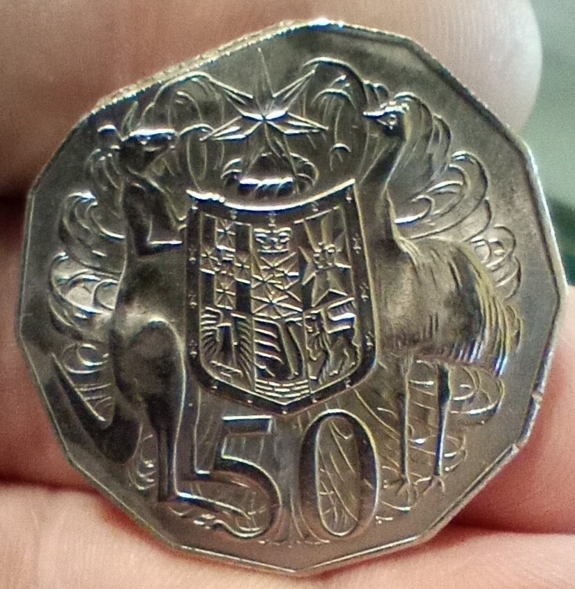 1971 Australian 50 cent coin with imperfection | eBay