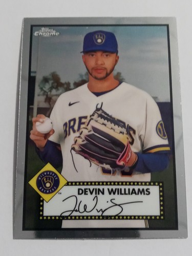 2021 Topps Chrome Platinum Anniversary #287 DEVIN WILLIAMS Brewers | eBay