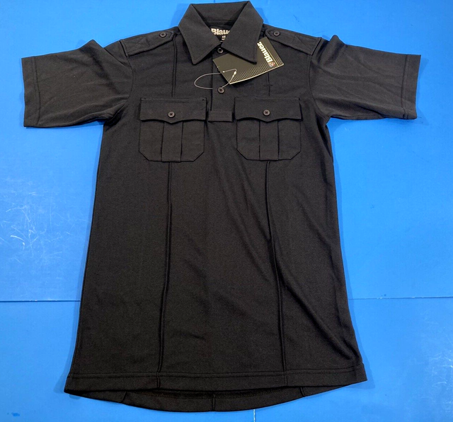 MEN'S BLAUER 8160 SHORT SLEEVE PERFORMANCE PATROL POLO SHIRT NAVY 3XL ...