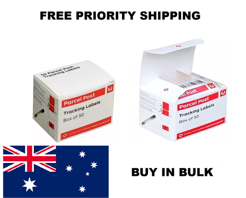 10 BOXES - 500pc Tracking Label Parcel Sticker Post Stamp Mail QR PROOF ...