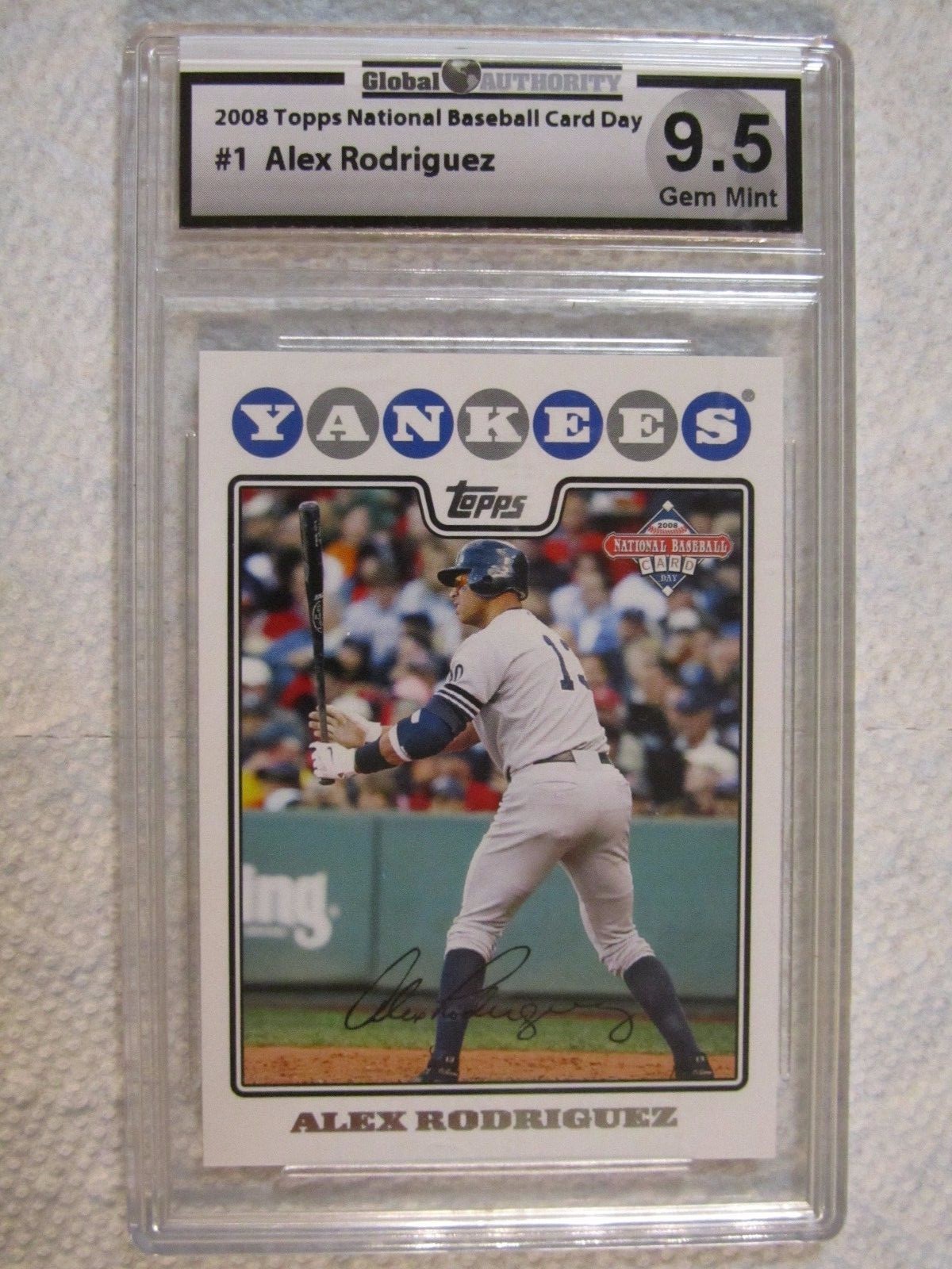 2008 Topps National Baseball Card Day Alex Rodriguez Card # 1 (GA Gem ...