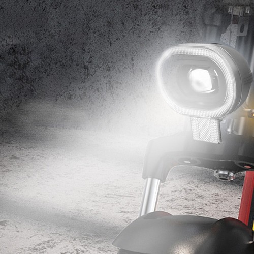 Super Brightness Snowmobile Headlight SM Connector IPX6 Waterproof Long ...