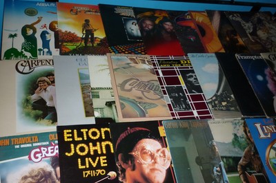 VINYL LPs 70s 80s ROCK POP COMBINED POSTAGE RECORD COLLECTION JOB LOT ...