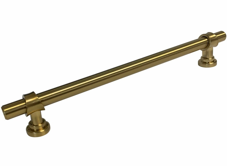 House Guard Hardware Brushed Brass Kitchen Cabinet Knobs Bar Pulls Gold ...