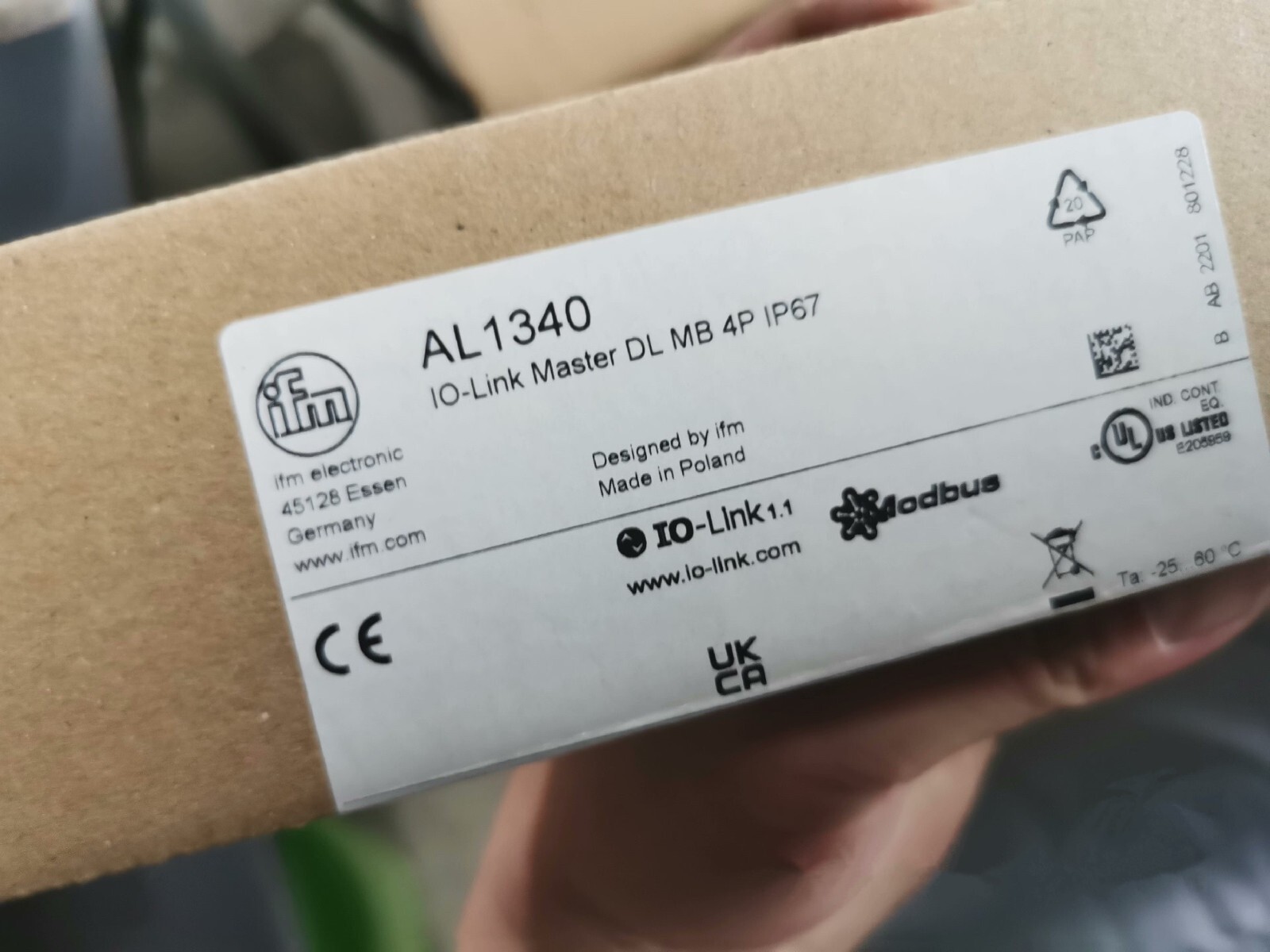 1PC IFM AL1340 IO-Link Master DL MB 4P IP67 module (UPS or FedEx) | eBay