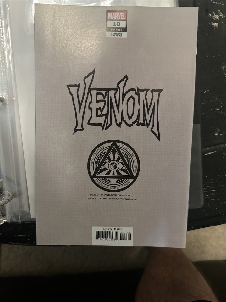 VENOM #10 * NM+ * IVAN TAO VIRGIN VARIANT EXCLUSIVE 2022 SPIDER-MAN ...