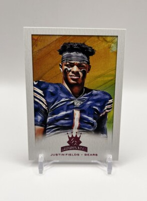 Justin Fields 2021 Chronicles Donruss Pink Gridiron Kings #GK-4 Bears ...
