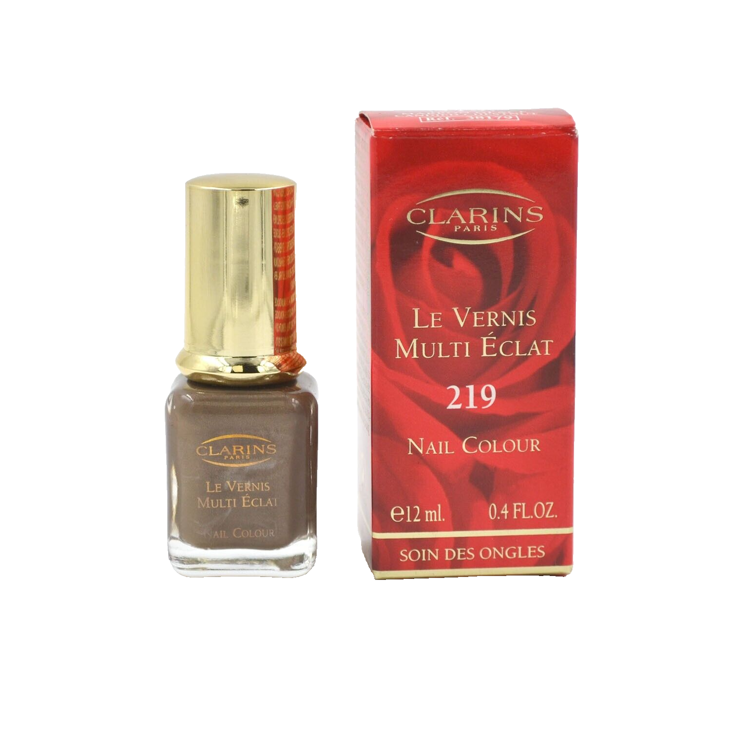 Clarins Le Vernis Multi Eclat Nail Polish 219 Candied Chestnut 0.4 fl ...
