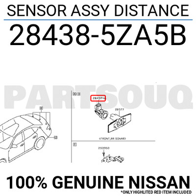 284385ZA5B Genuine Nissan SENSOR ASSY DISTANCE 28438-5ZA5B | eBay