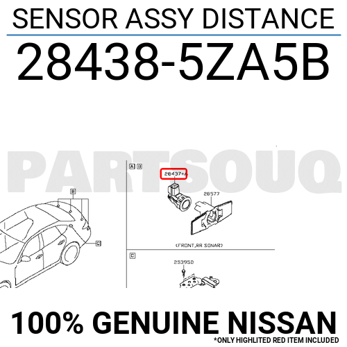 284385ZA5B Genuine Nissan SENSOR ASSY DISTANCE 28438-5ZA5B | eBay