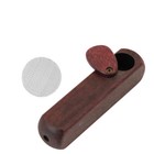 Rotary Wood Smoking Pipe Portable Wooden Pipe with Lid | eBay