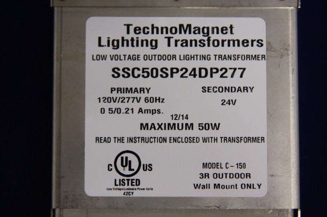 TechnoMagnet SSC50SP24DP277 Outdoor Lighting Transformer 24 Volt 50 ...