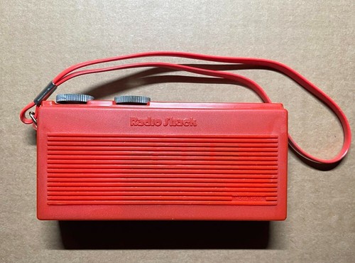 Radio Shack Realistic AM Pocket Radio Red | eBay