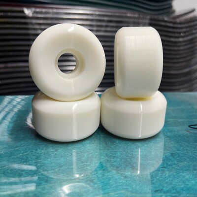 54mm CONICAL Skateboard WHEELS | Blank WHITE| 97a duro | FREE Shipping ...