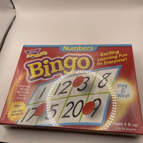 Bingo Game TREND NUMBERS LEARNING for Children 4 & UP Learning Numbers ...