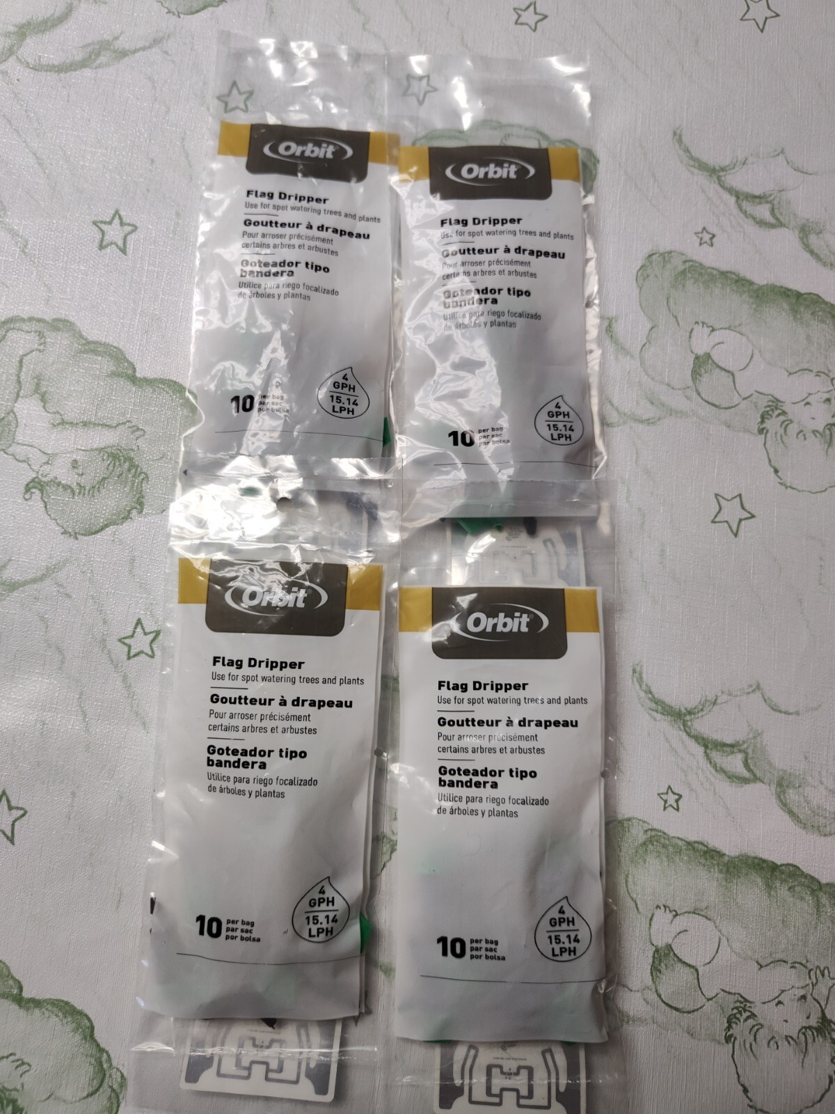 4 Orbit 65201 Flag Dripper 4 Gallons Per Hour 40 pk. New. Free shipping ...