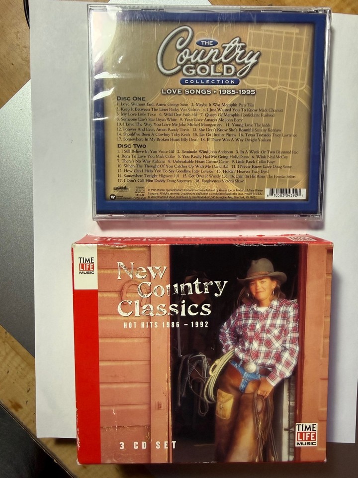 2 TIME LIFE CD NEW COUNTRY CLASSICS (3CD) VG & Country Gold Collection ...