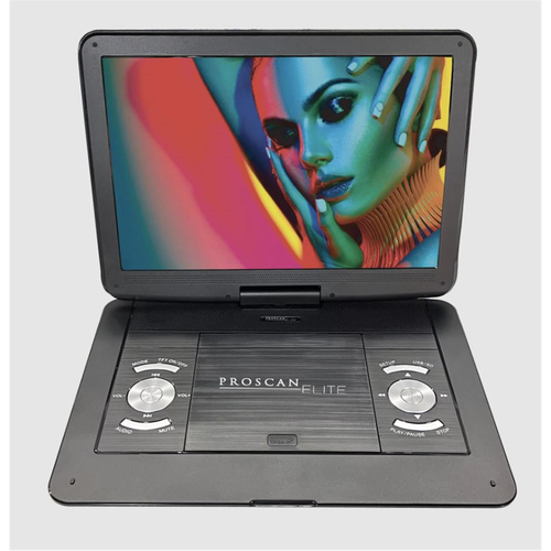 Proscan Elite 13.3" Portable CD/DVD Player w/ SD card slot & 3.5mm ...