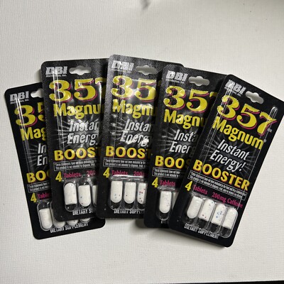 357 Magnum Caffeine Instant Energy 5 Packs x 4 = 20 Tablets Wholesale ...