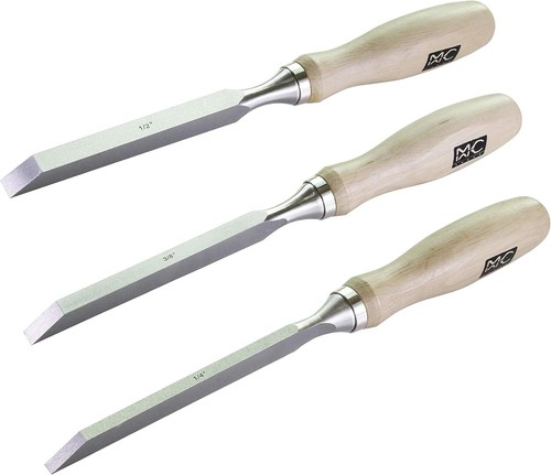 Professional Woodworking Mortise and Tenon Chisel Set with Angled Fir ...