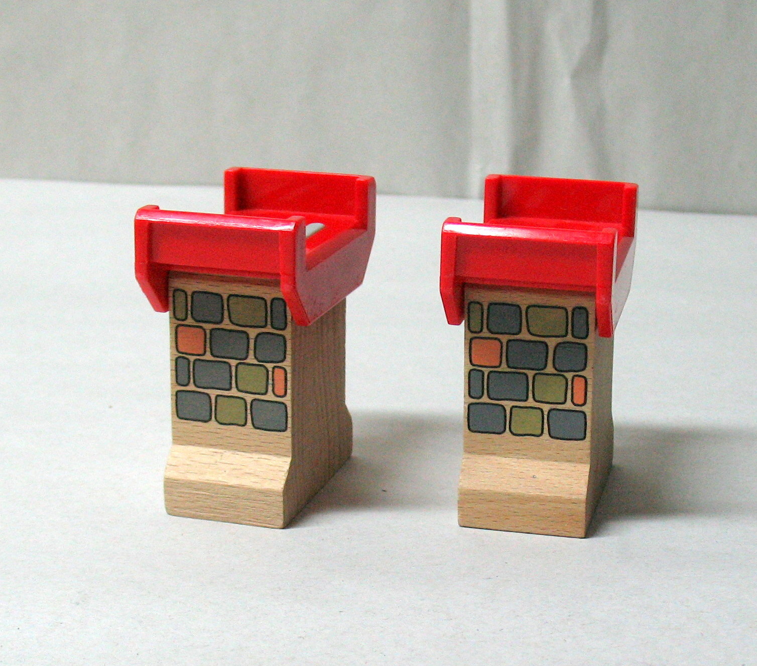 Brio Wooden Railway, 2- TRACK RISERS, EUC | eBay