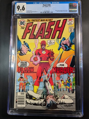 The Flash #246 (DC Comics 1977) CGC 9.6, WHITE PAGES! Green Lantern ...