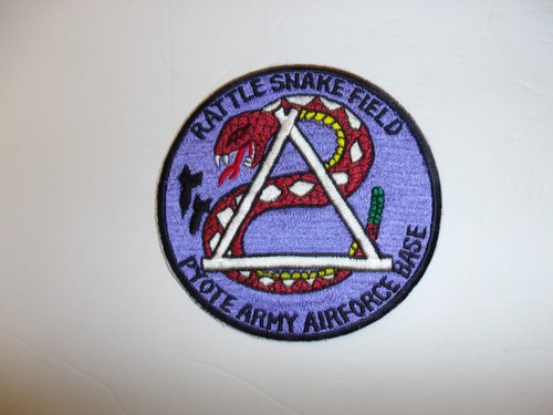 b1483 US Air Force Rattle Snake Field Pyote Airforce Base patch R13D | eBay