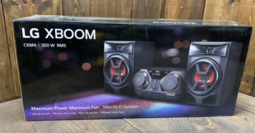 LG XBOOM CKM4 300W Hi-Fi Bluetooth Shelf System - Black for sale online ...