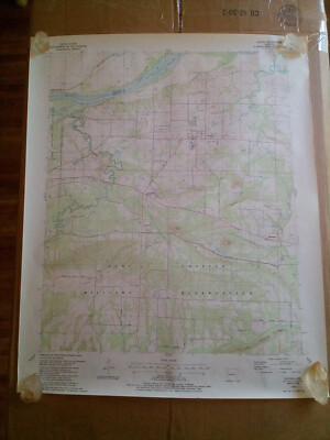 Vintage Topographic Map Arkansas LAVACA, AR 1987 | eBay