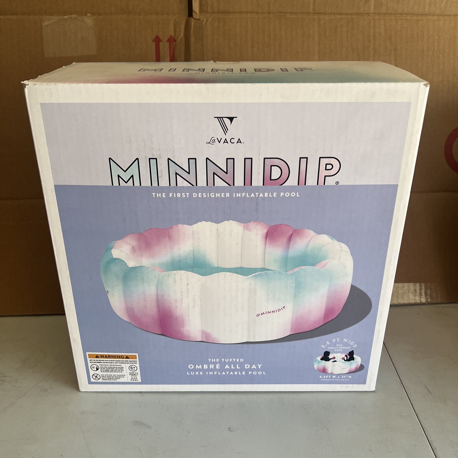 Minnidip Luxe Inflatable Pool - Ombré All Day (5.5' x 21") for sale ...