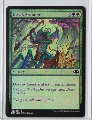 MTG Break Asunder FOIL Dominaria Remastered (DMR) Common Magic #152/261 ...