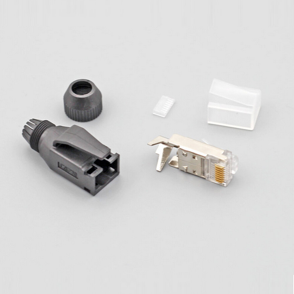 2Pack Profinet EtherCat CAT5 CAT6 RJ45 Connector Shielded Plug ...