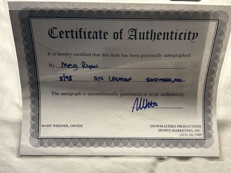 Meg Ryan Original signed autographed 8x10 Glossy photo w/ COA Authentic ...