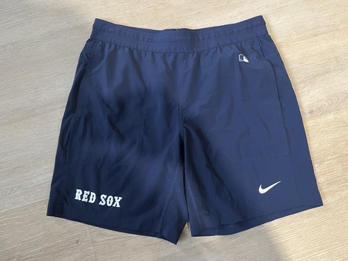 Pro Stock Boston Red Sox Blue Nike Dri Fit Shorts L | eBay