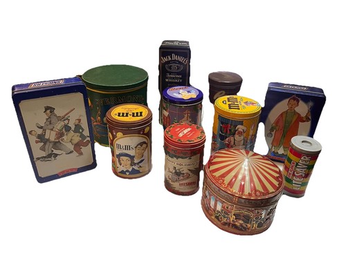 Lot Of 11 Vintage Advertising Tins | eBay