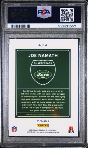 2021 Joe Namath Downtown PSA 9 | eBay