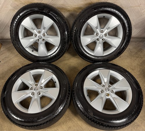 18'' GENUINE VOLVO XC60 5 SPOKE SILVER ALLOY WHEELS TYRES ALLOYS 5X108 ...
