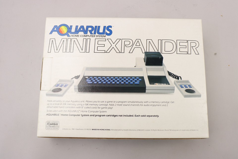 Mattel Aquarius Computer & Game System Tested Working CIB w/NOS 4K ...